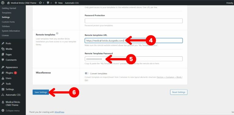 How to setup a Remote Template - Bricks Awesome