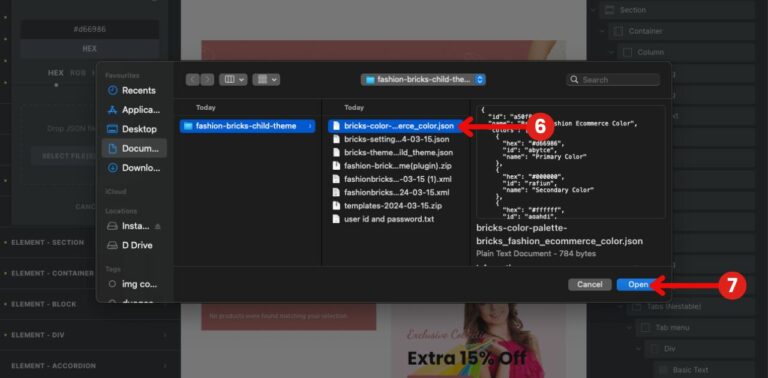 How to import and set up bricks Color Palette - Bricks Awesome