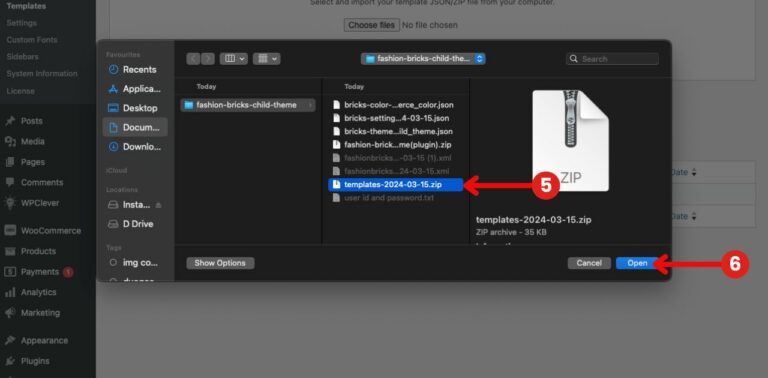 How to import the Backend Template - Bricks Awesome