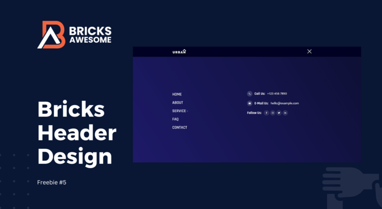 Bricks Header Design - Bricks Awesome