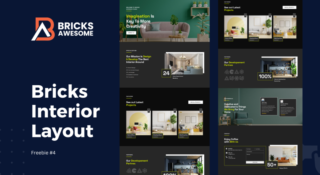 Bricks Interior Layout - Bricks Layouts, Child Themes and more...