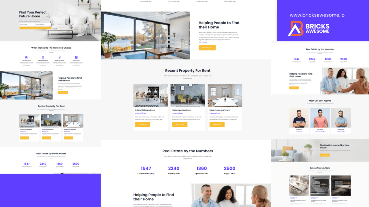 Bricks Real Estate 2 Layout - Bricks Layouts, Child Themes and more...